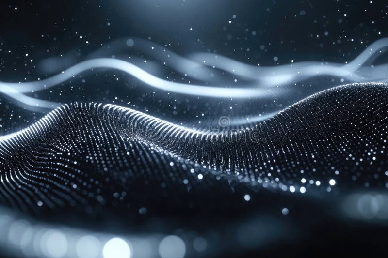 An Abstract Background Featuring Particle Technology with Dynamic and ...