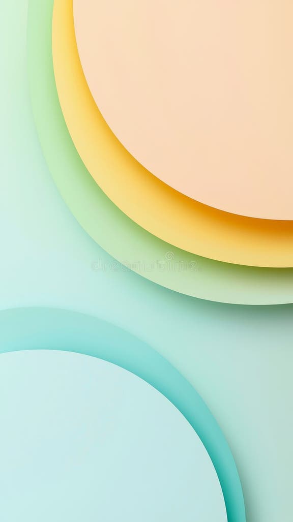 Abstract Background Featuring Pastel-colored Circular Shapes ...