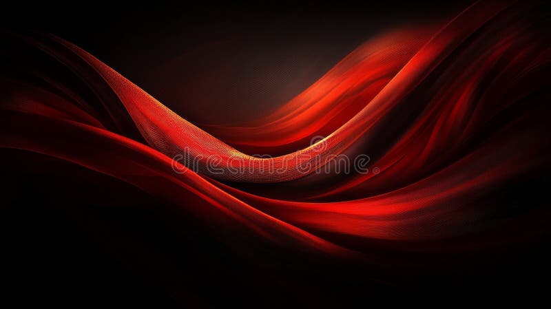 An Abstract Background Featuring Red Fabric Drapes, Light Rays, and a ...