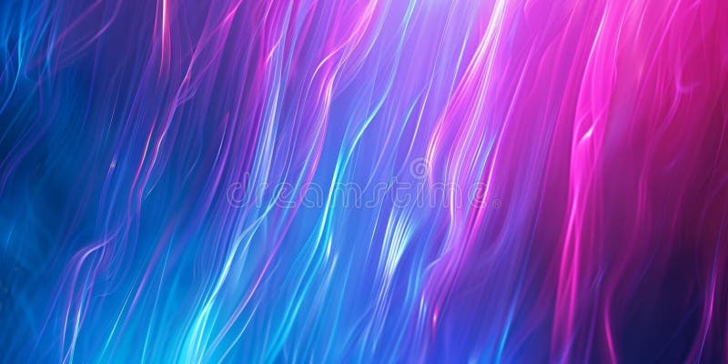 Vivid Blue To Pink Gradient Background with Abstract Waves Stock ...