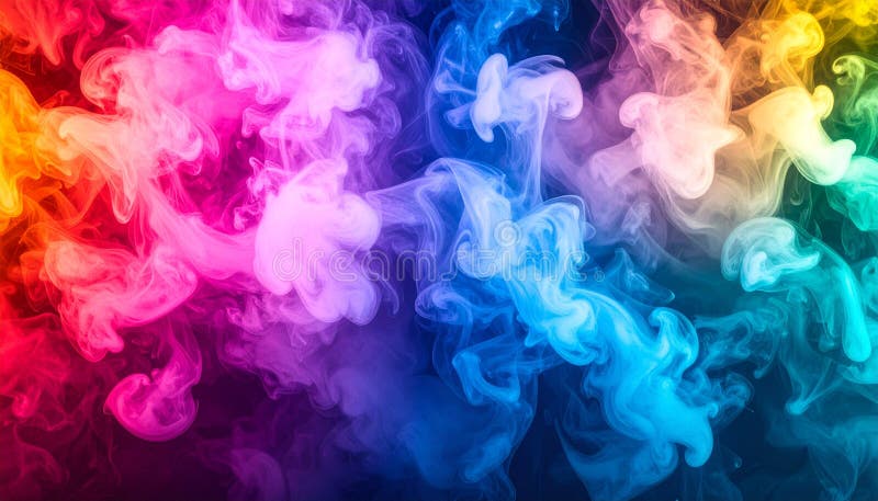 Colorful Smoke Abstract Background with Vibrant Gradient Stock ...