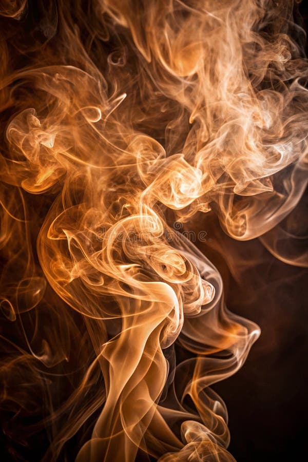 Brown Smoke Abstract Background Stock Illustration - Illustration of ...