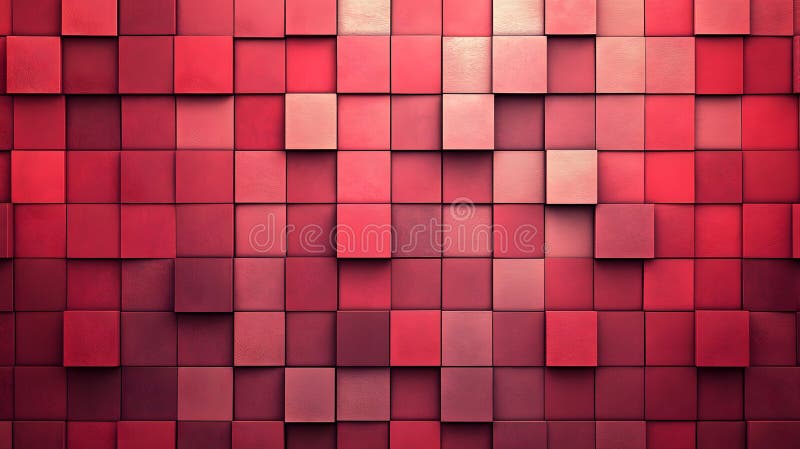 An Abstract Background Featuring a Textured Arrangement of Red Squares ...