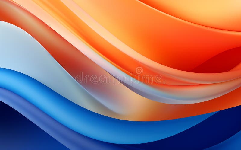 Abstract Vibrant Background Design, Dynamic Bent with Spherical Shapes ...