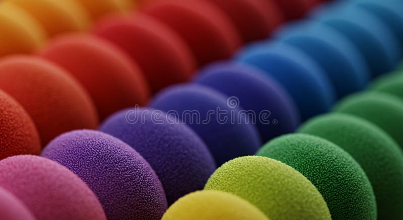 Rainbow Textured Spheres Abstract Background Pride Month LGBT Stock ...