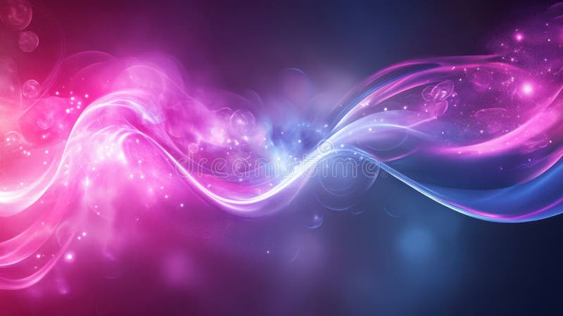 Abstract Background Featuring a Vibrant Visual Energy Wave with Glowing ...