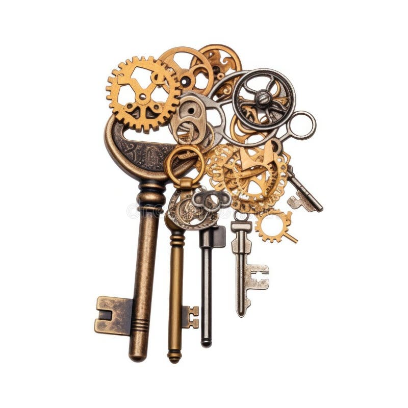 Antique Vintage Keys Locks Stock Illustrations – 237 Antique Vintage ...
