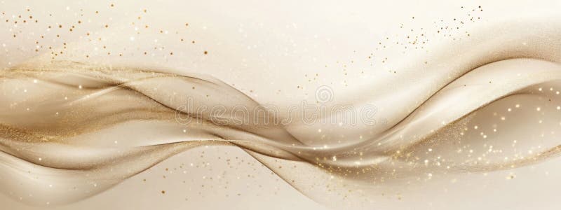 Abstract Background Featuring a Wave of Soft, Translucent Fabric, with ...