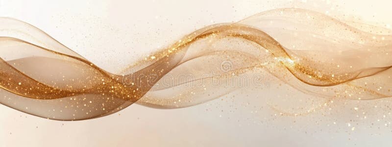 Abstract Background Featuring a Wave of Soft, Translucent Fabric, with ...
