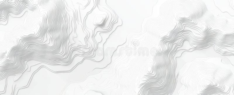An Abstract Background Featuring White-gray Topographic Lines, a Grid ...