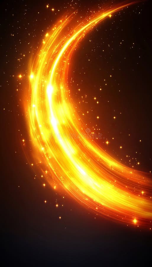 Abstract Background, Fiery Red Diagonal Curved Lines with Radiant ...