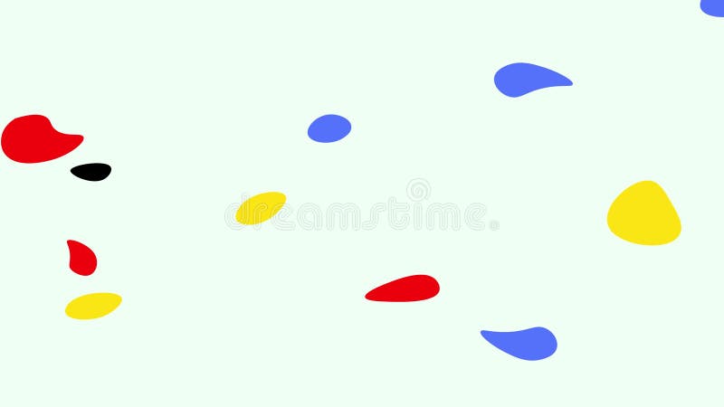 Abstract Background from Figures. Animation. Moving Oval Shapes on a ...