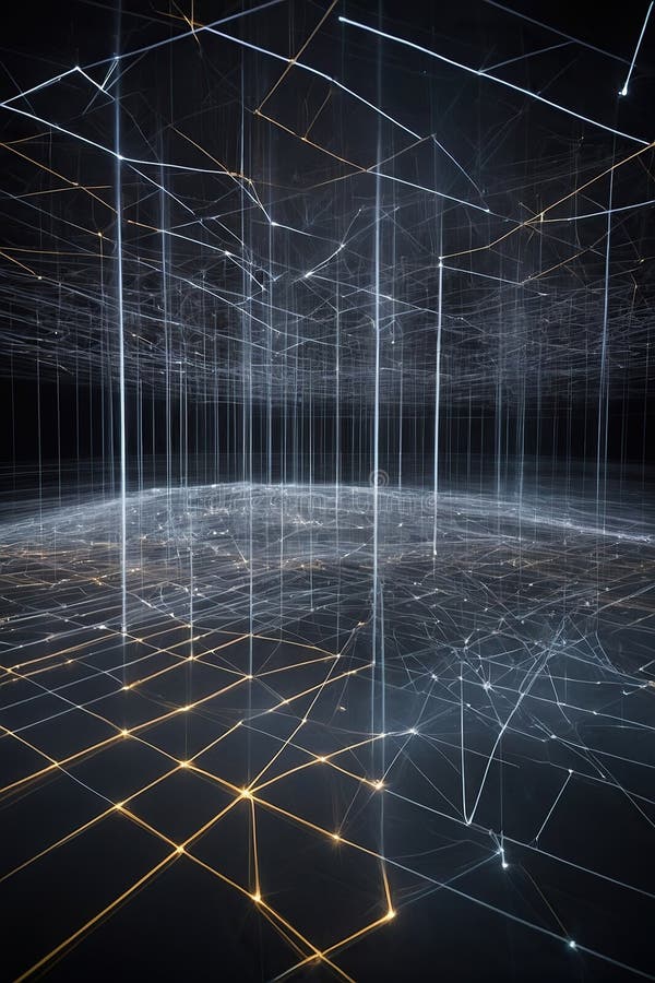 Abstract Background on the Finance Theme - Grid of Intersecting Lines ...