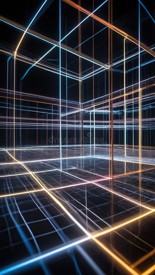 Abstract Background on the Finance Theme - Grid of Intersecting Lines ...