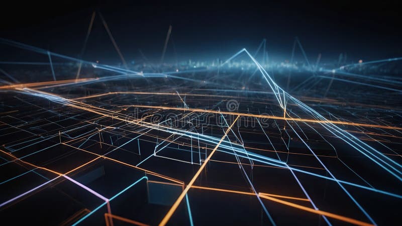 Abstract Background on the Finance Theme - Grid of Intersecting Lines ...