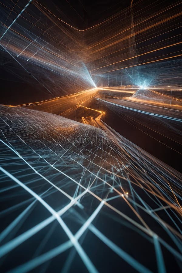 Abstract Background on the Finance Theme - Grid of Intersecting Lines ...