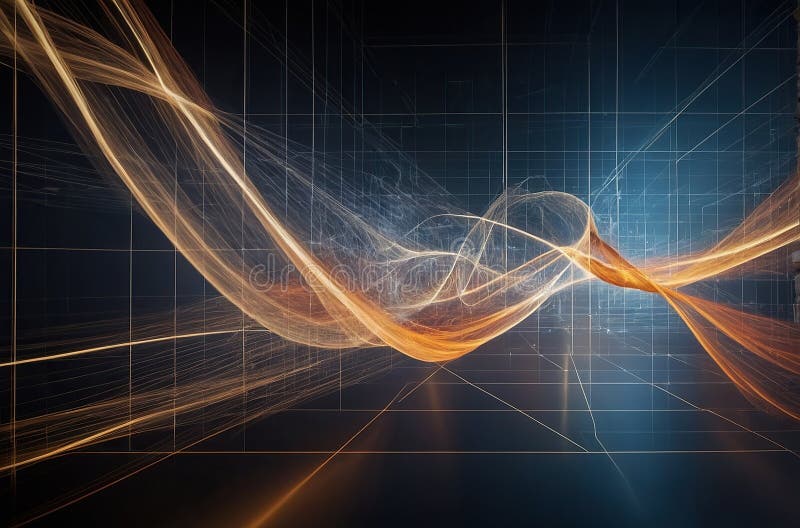 Abstract Background on the Finance Theme - Grid of Intersecting Lines ...