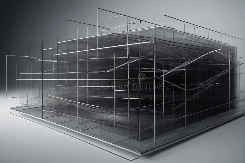 Abstract Background on the Finance Theme - Grid of Intersecting Lines ...