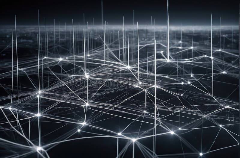 Abstract Background on the Finance Theme - Grid of Intersecting Lines ...