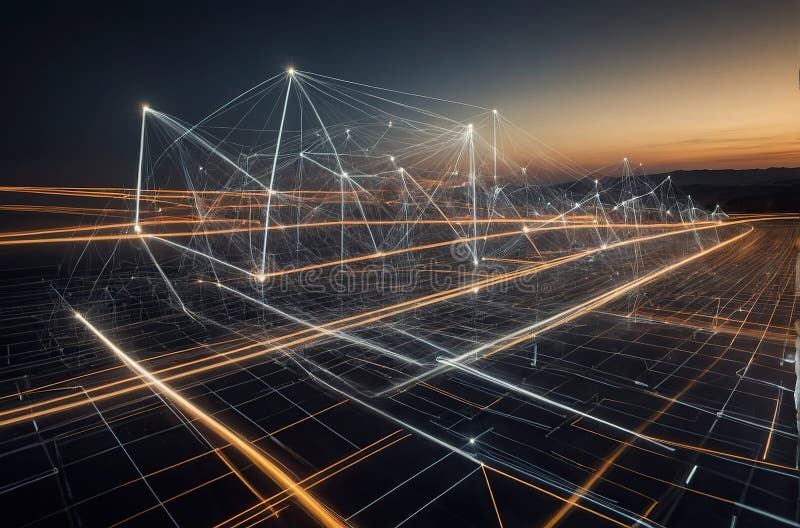 Abstract Background on the Finance Theme - Grid of Intersecting Lines ...