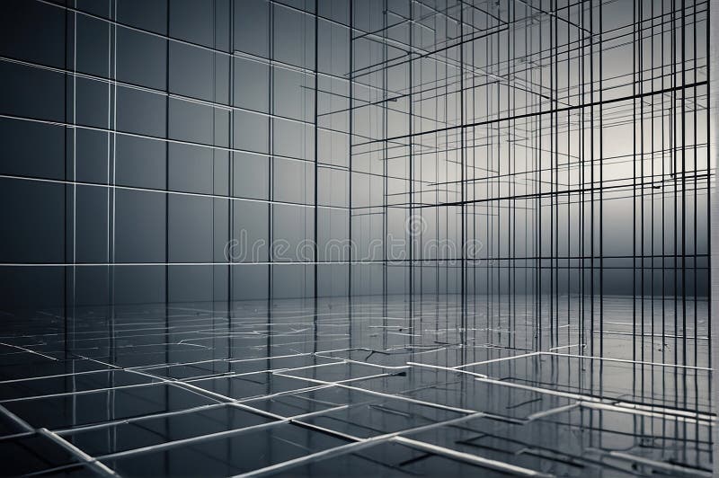 Abstract Background on the Finance Theme - Grid of Intersecting Lines ...