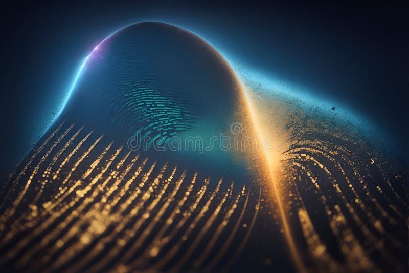 Abstract Background in Fingerprint Tech Style for Background Texture ...