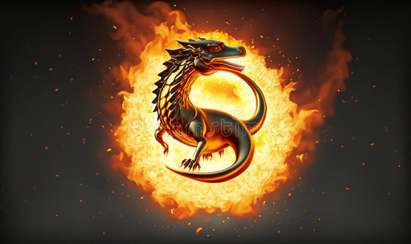 Epic Fire Dragon Circle