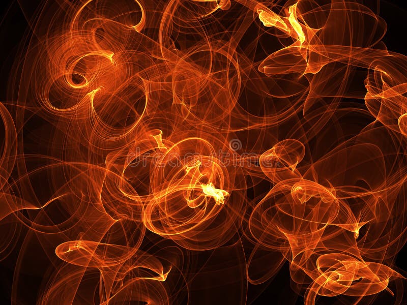 Abstract Background with Fire Effect, Digital Illustration Stock ...