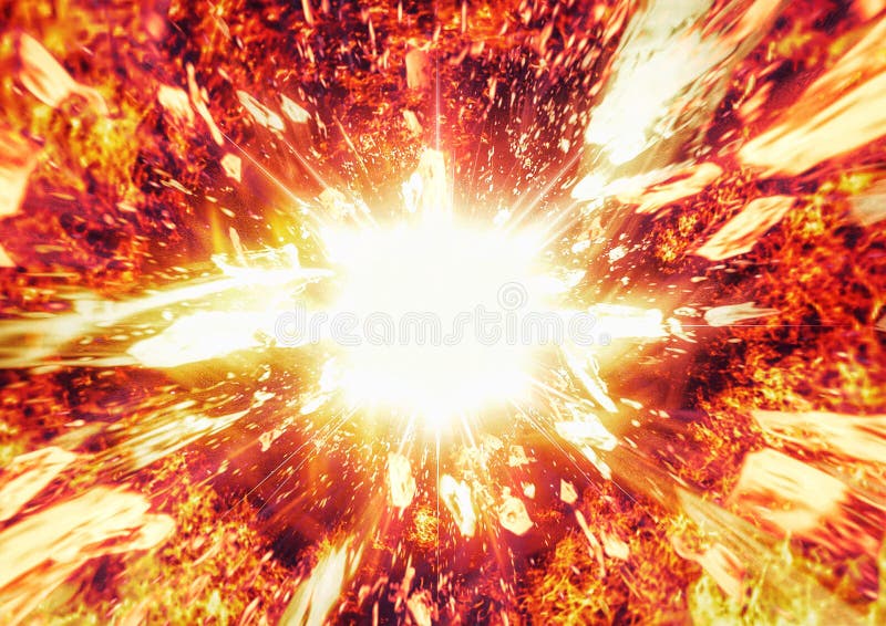 Abstract Background with Fire Flames Exploding in the Air Stock ...