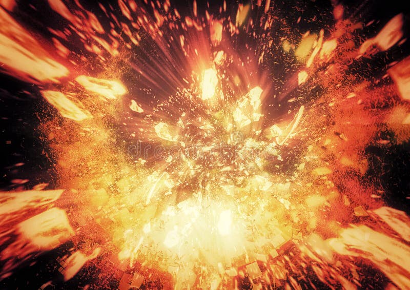 Abstract Background with Fire Flames Exploding in the Air Stock ...