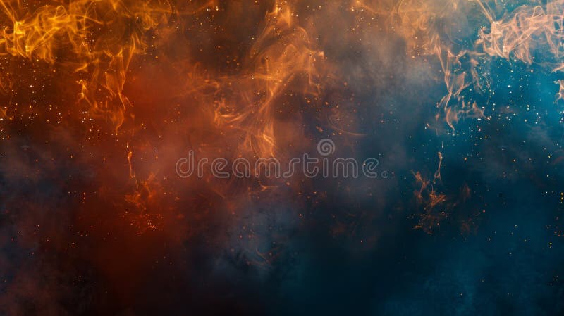 Abstract Fire and Ice Background, Fantasy Texture, Space Nebula, Hot ...