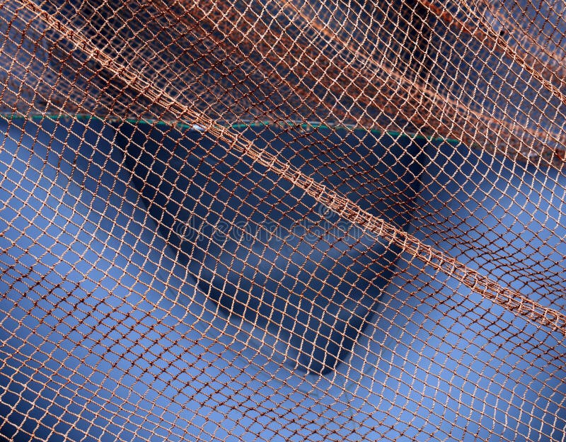 Brown Fishnet in Palma De Mallorca Harbor Stock Photo - Image of ship ...