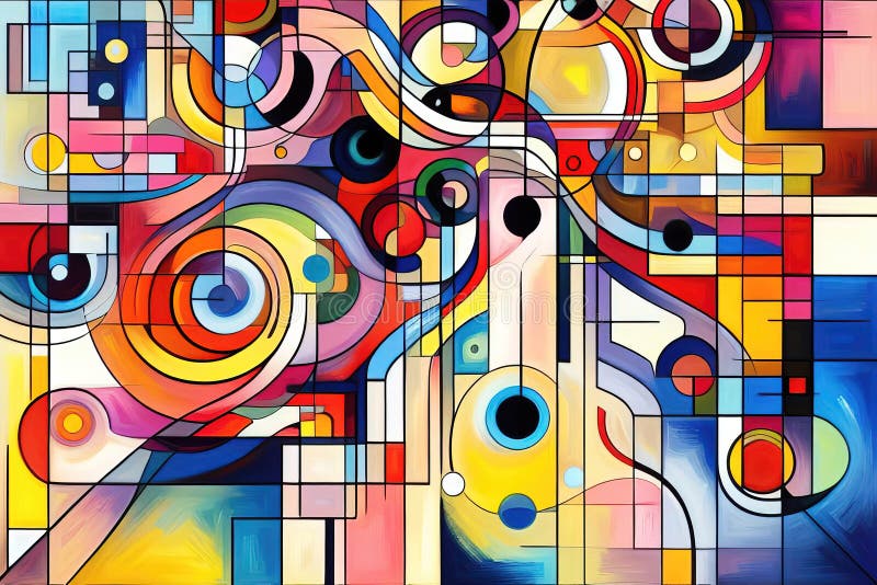 Abstract Background Flat Art Concepts, Simple Shapes and Forms Stock ...