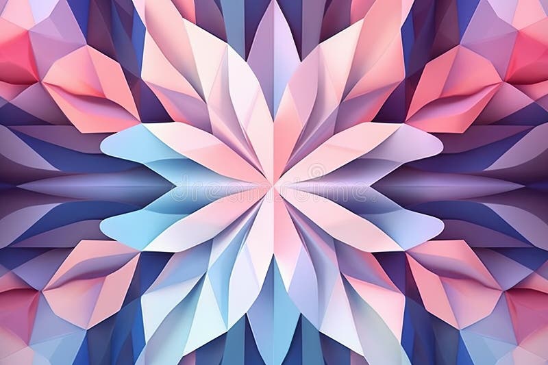 Abstract Background with a Flower in Pink Blue and Purple Colors Stock ...