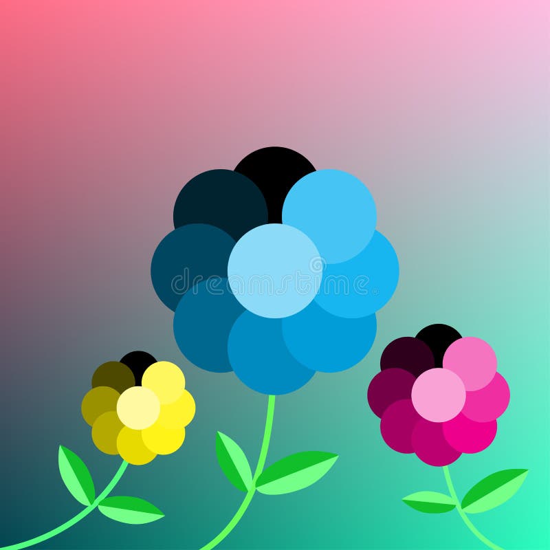 Abstract Background of Flowers ,vector Illustrations Stock Vector ...