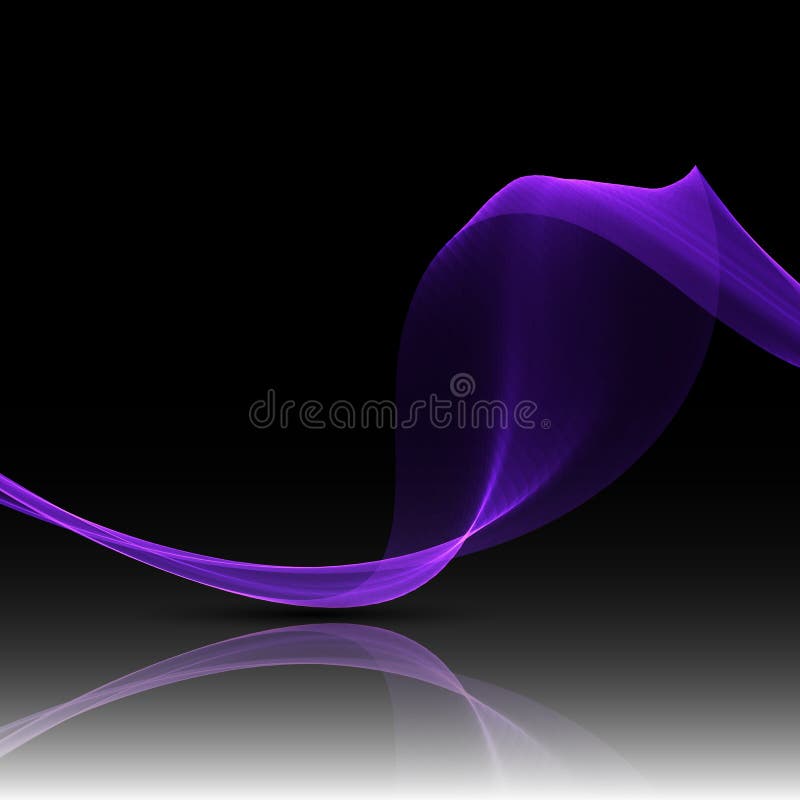 Abstract Background with Flowing Purple Shape Stock Vector ...
