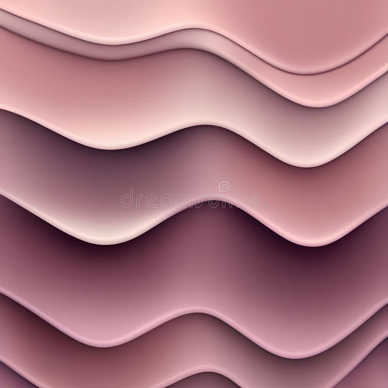 Abstract Background with Flowing Waves of Pink and Purple Layers ...