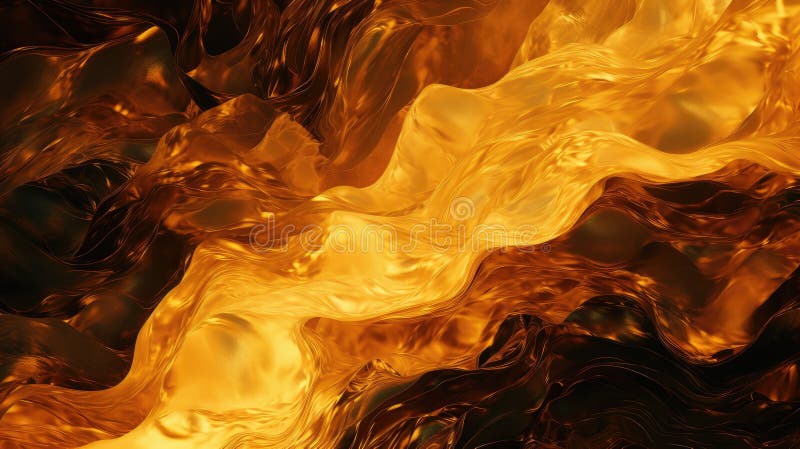 Fluid Golden Yellow Lava Shapes Stock Illustrations – 7 Fluid Golden ...