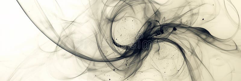 Abstract Background with Fluid Smoky Swirls and Delicate Speckled ...
