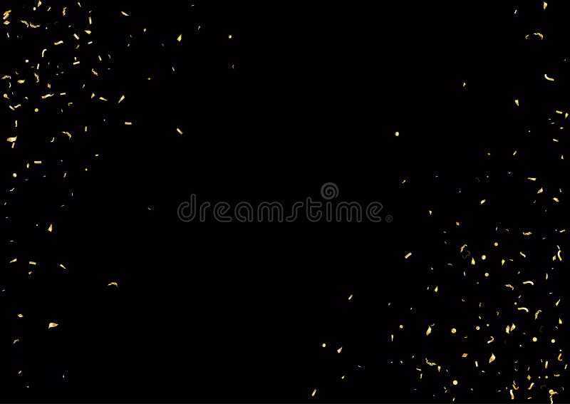 Abstract Background with Flying Subtle Golden Confetti. Stock ...