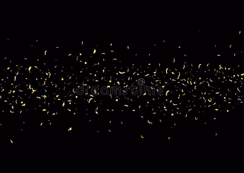 Abstract Background with Flying Subtle Golden Confetti. Stock ...