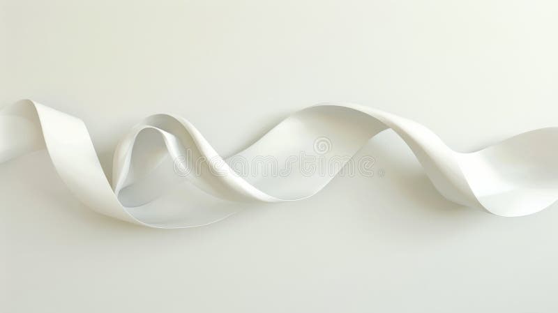 An Abstract Background with Folded Ribbons or Long Paper Scrolls ...