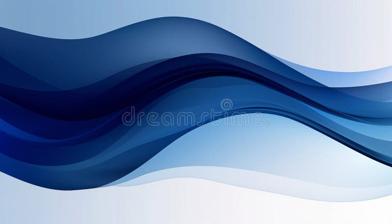 Abstract Background in the Form of Blue and White Waves Stock ...