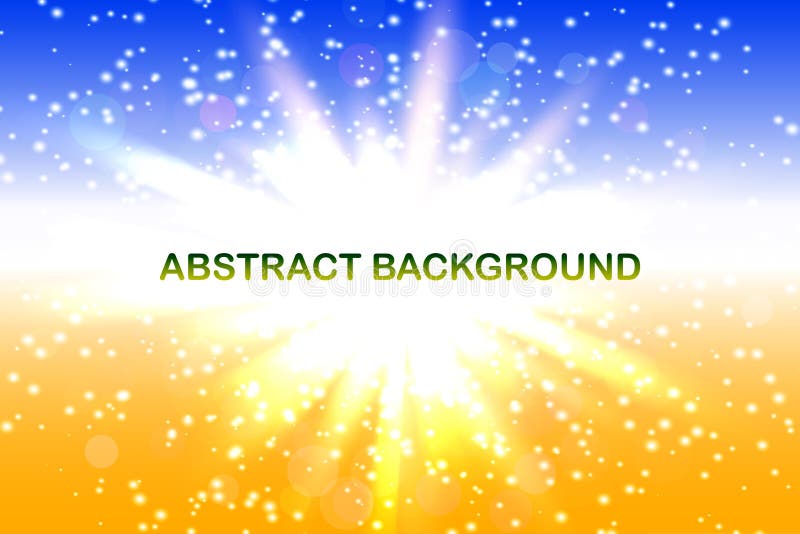 Abstract Background in the Form of Blurred Sunset with Sun Rays Stock ...