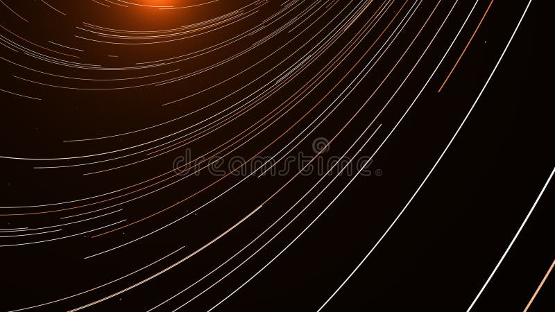 Abstract Background in the Form of Curves Rotating Around a Luminous ...