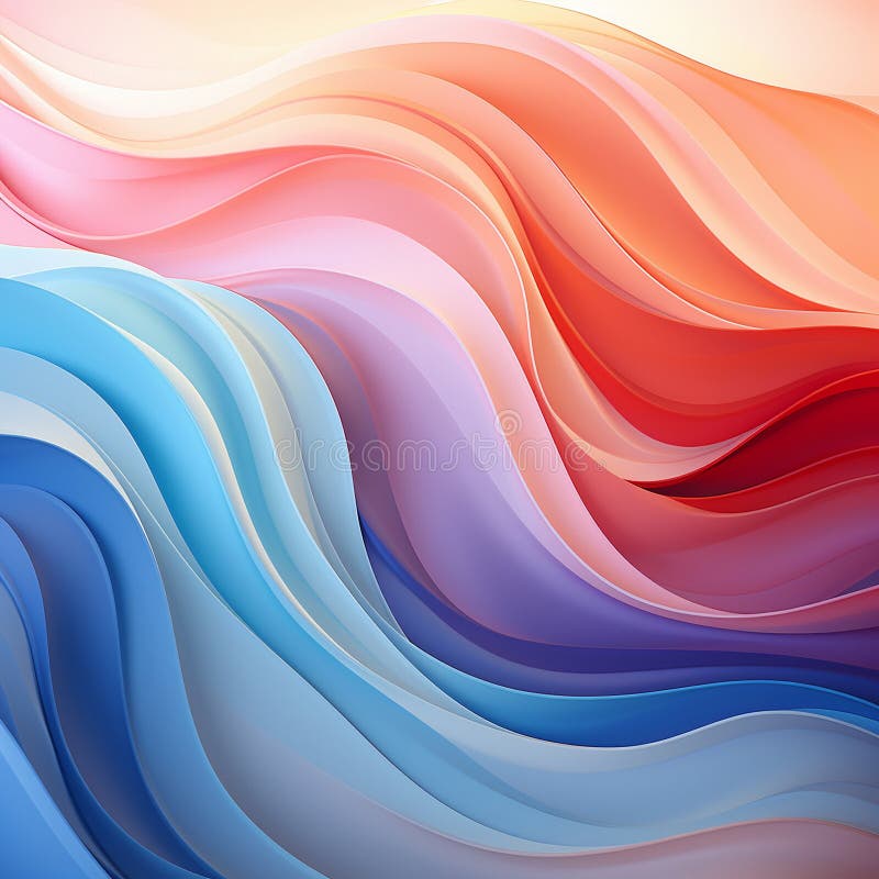 Abstract Background in the Form of Gradient Silk Waves Stock Photo ...