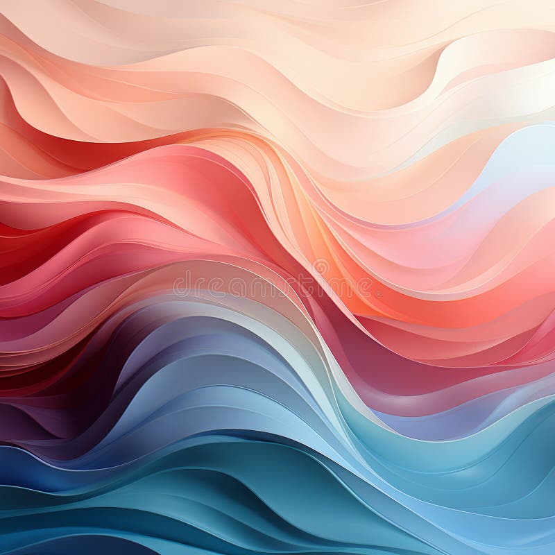 Abstract Background in the Form of Gradient Silk Waves Stock Image ...