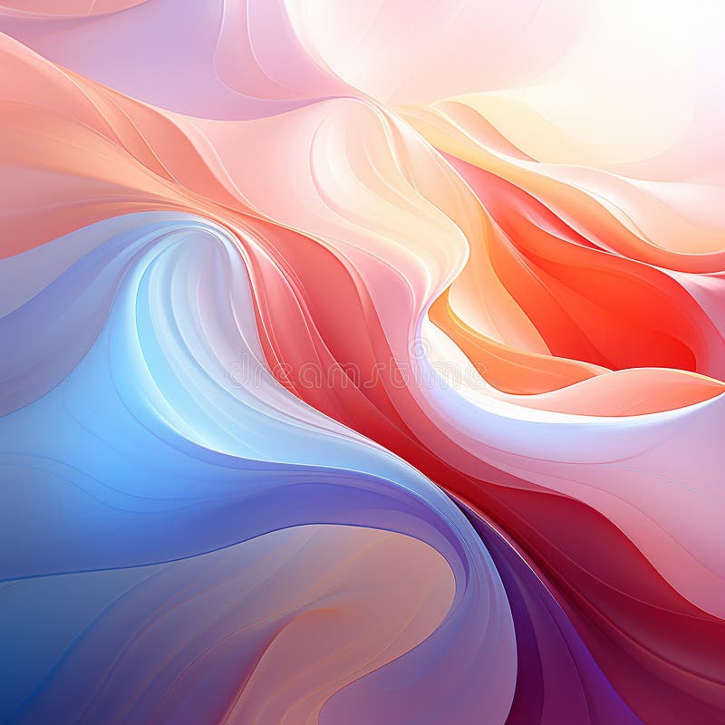 Abstract Background in the Form of Gradient Silk Waves Stock Image ...