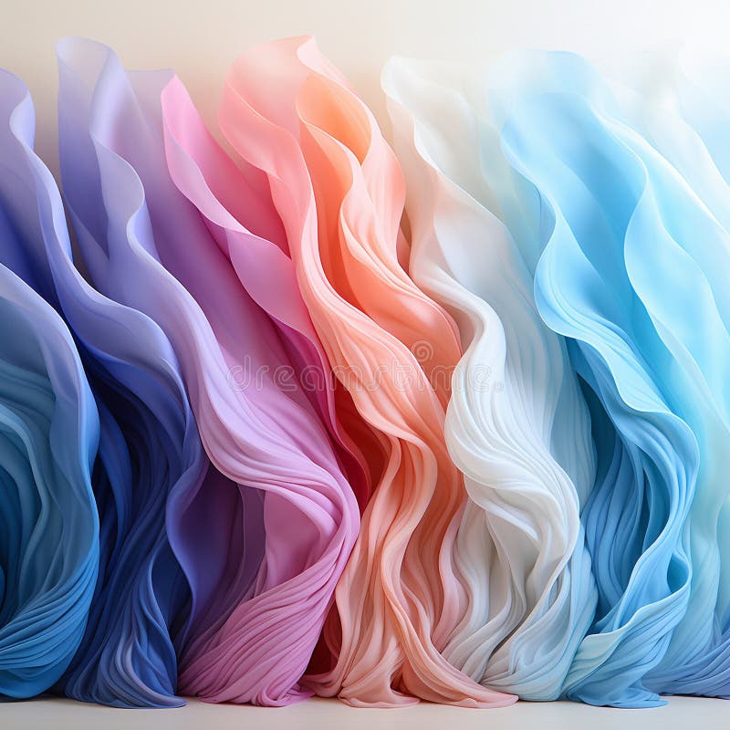 Abstract Background in the Form of Gradient Silk Waves Stock Photo ...