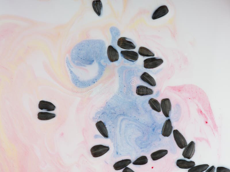 Abstract Background in the Form of Paints Dissolved in a White Liquid ... Abstract Background in the Form of Paints Dissolved in a White Liquid ...